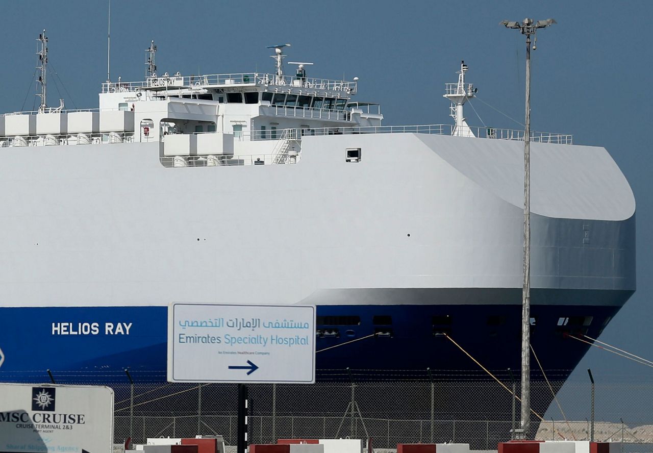 Israeli-owned ship docked in Dubai after mysterious blast