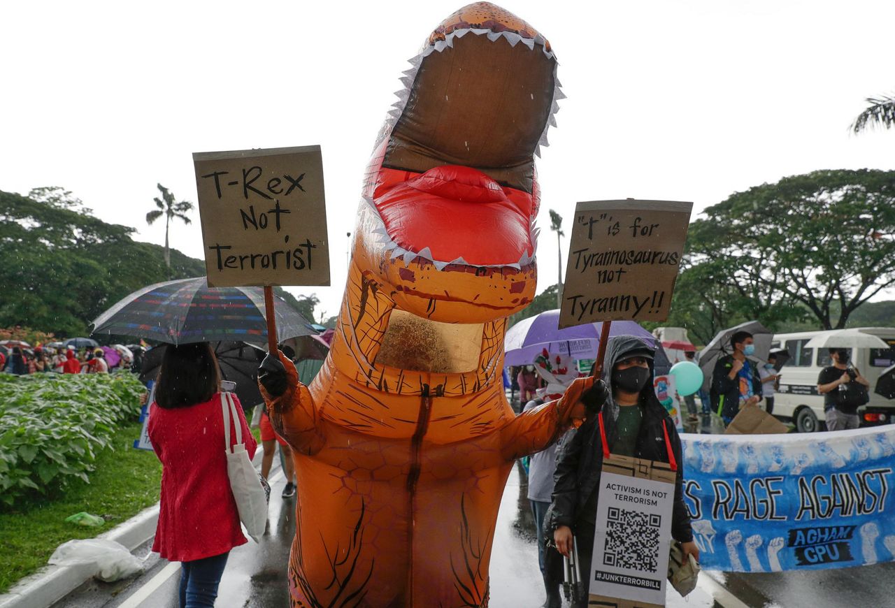Philippine activists protest anti-terror law despite threats