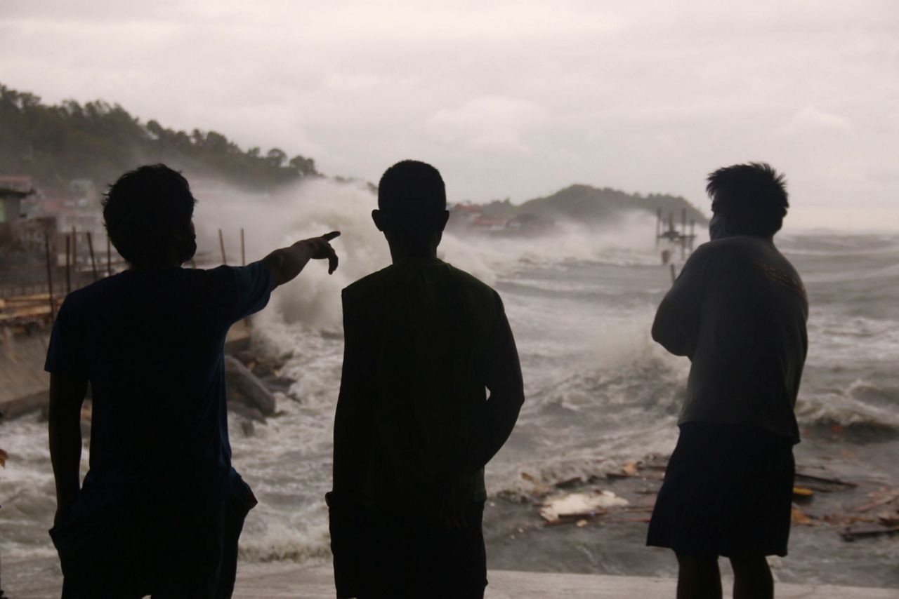 Strong typhoon roars toward pandemic-hit Philippines