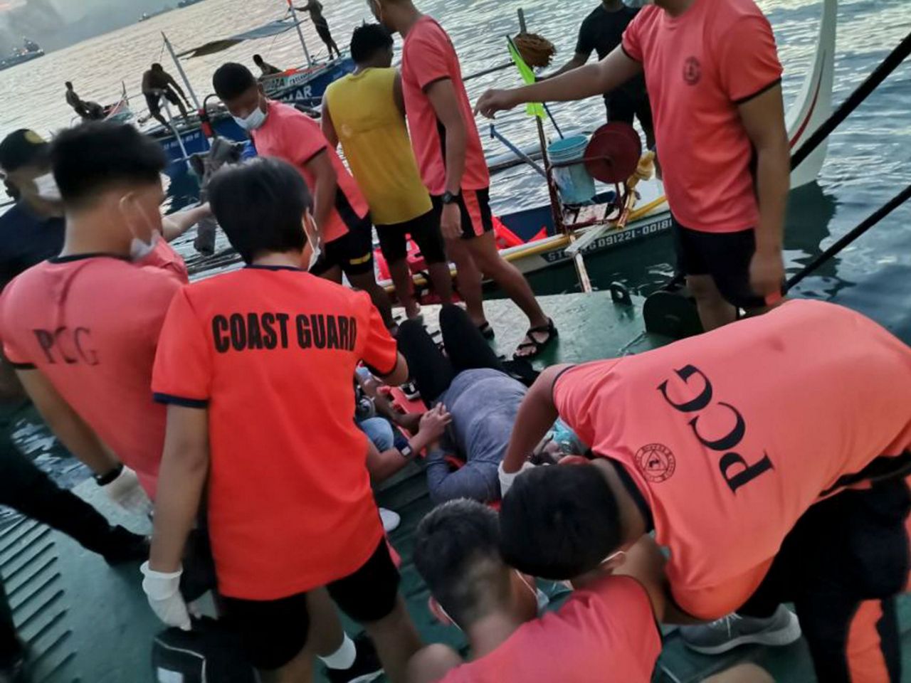 Philippine ferry carrying 82 people catches fire; 40 rescued