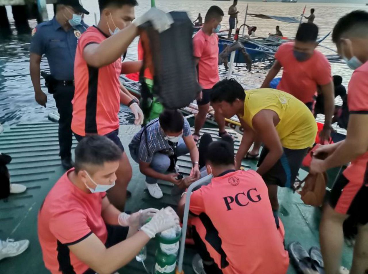 Philippine ferry carrying 82 people catches fire; 40 rescued