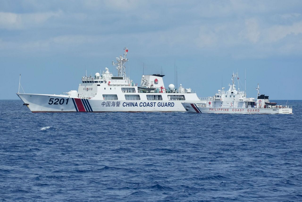 Chinese Ship Blocks Philippine Vessel As Journalists Watch