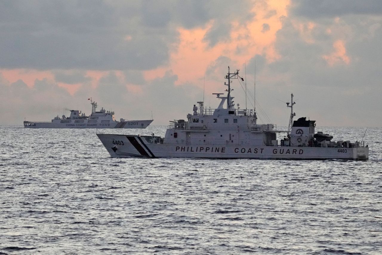 Chinese Ship Blocks Philippine Vessel As Journalists Watch