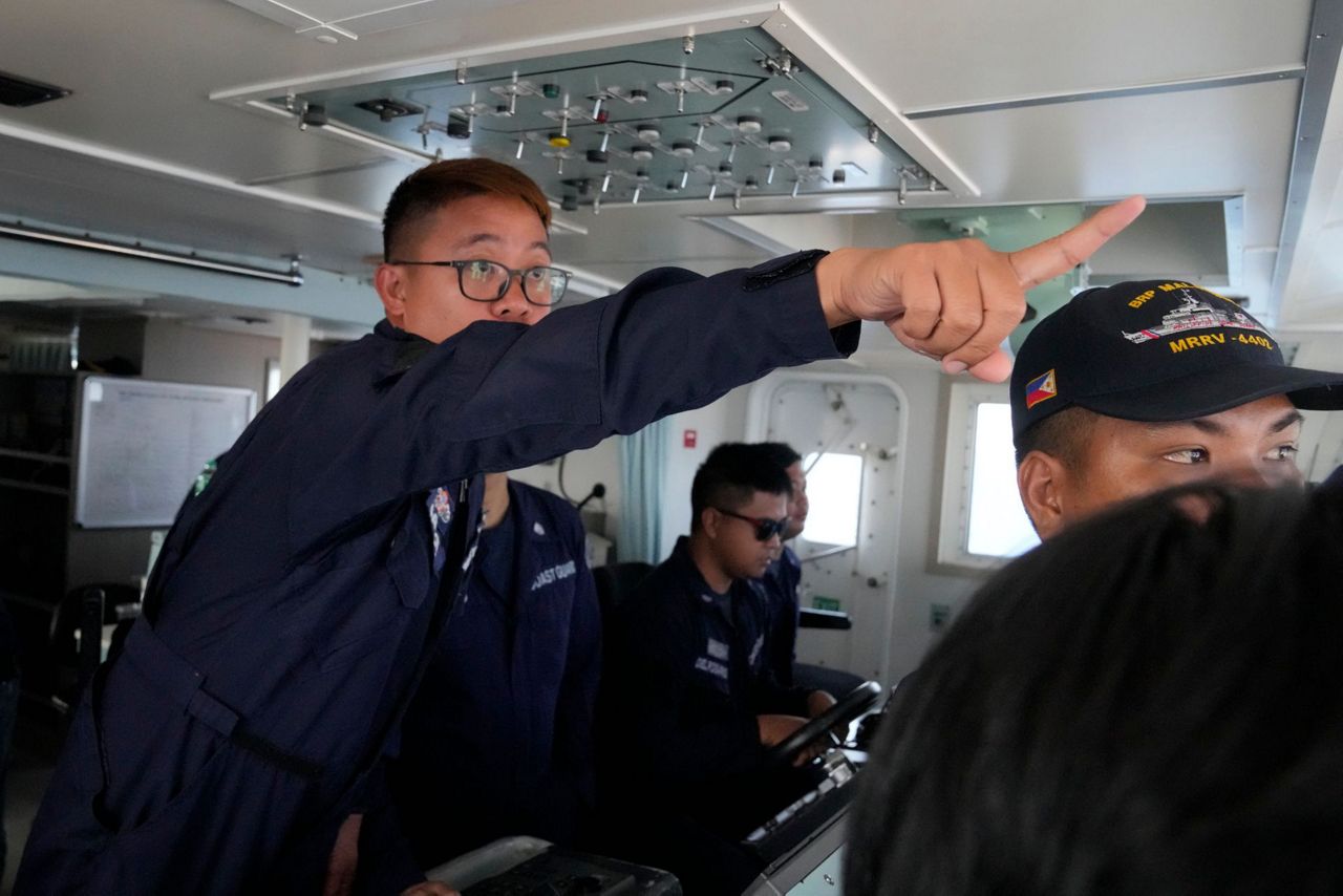 Chinese Ship Blocks Philippine Vessel As Journalists Watch