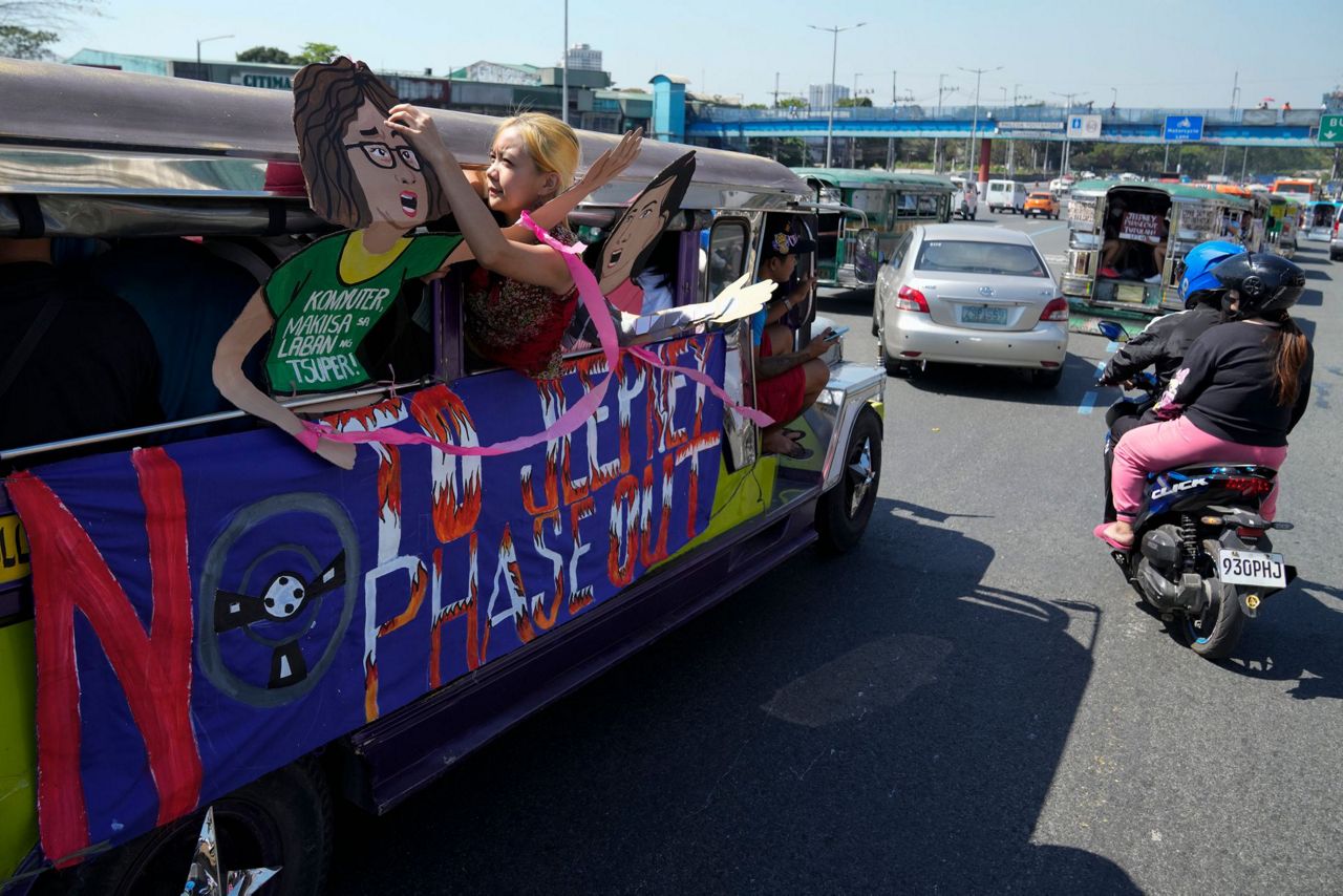 Drivers stage strike over plan vs aging Philippine jeepneys