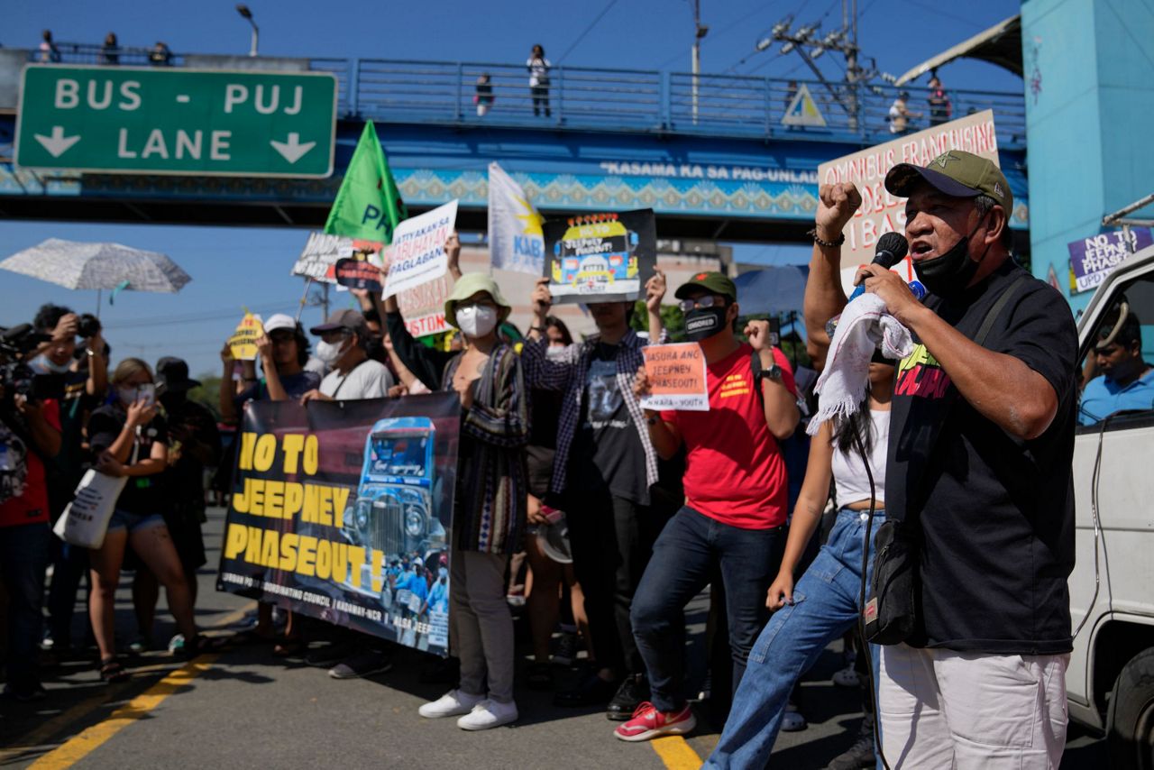 Drivers stage strike over plan vs aging Philippine jeepneys