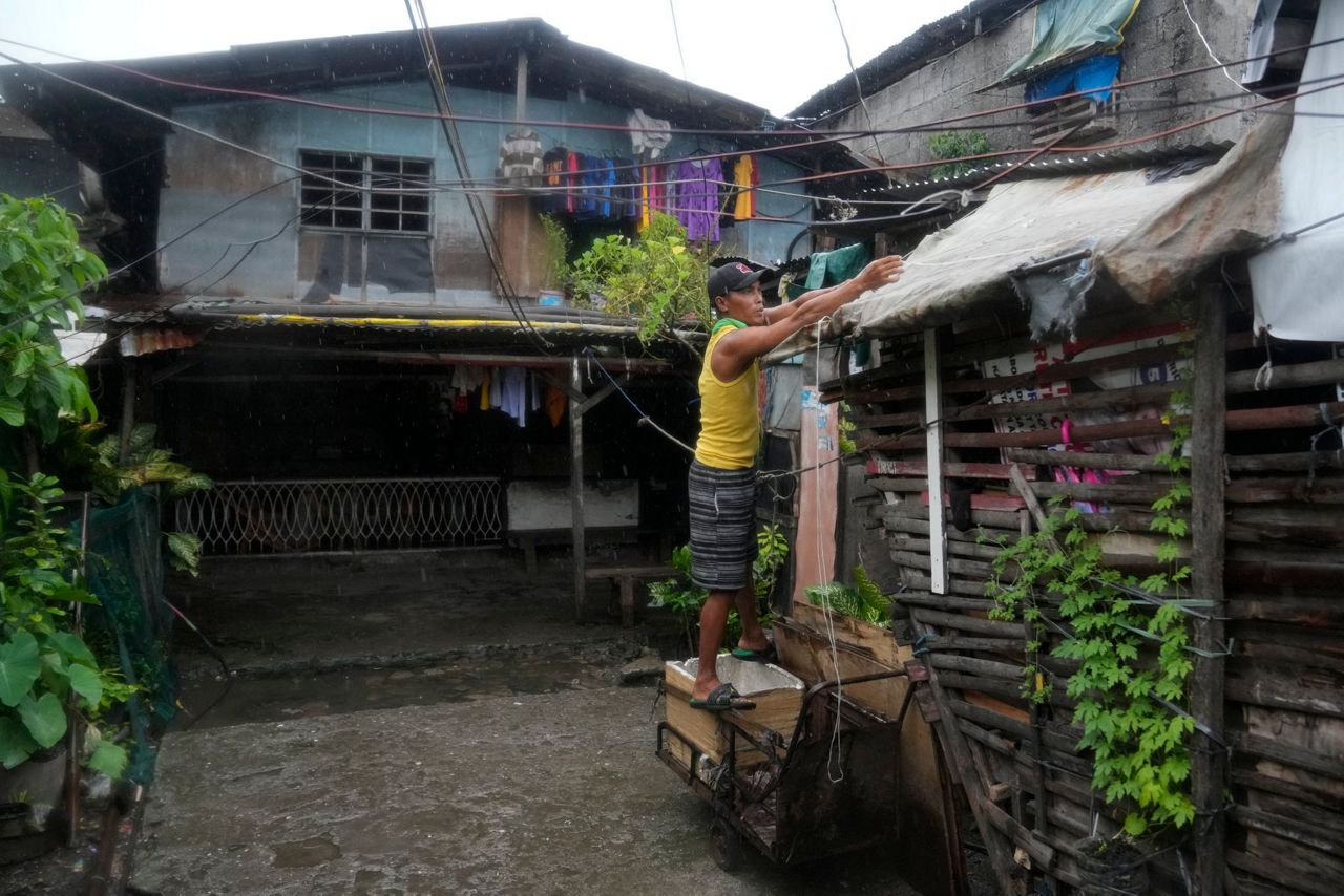 Powerful typhoon headed for north Philippines strengthens