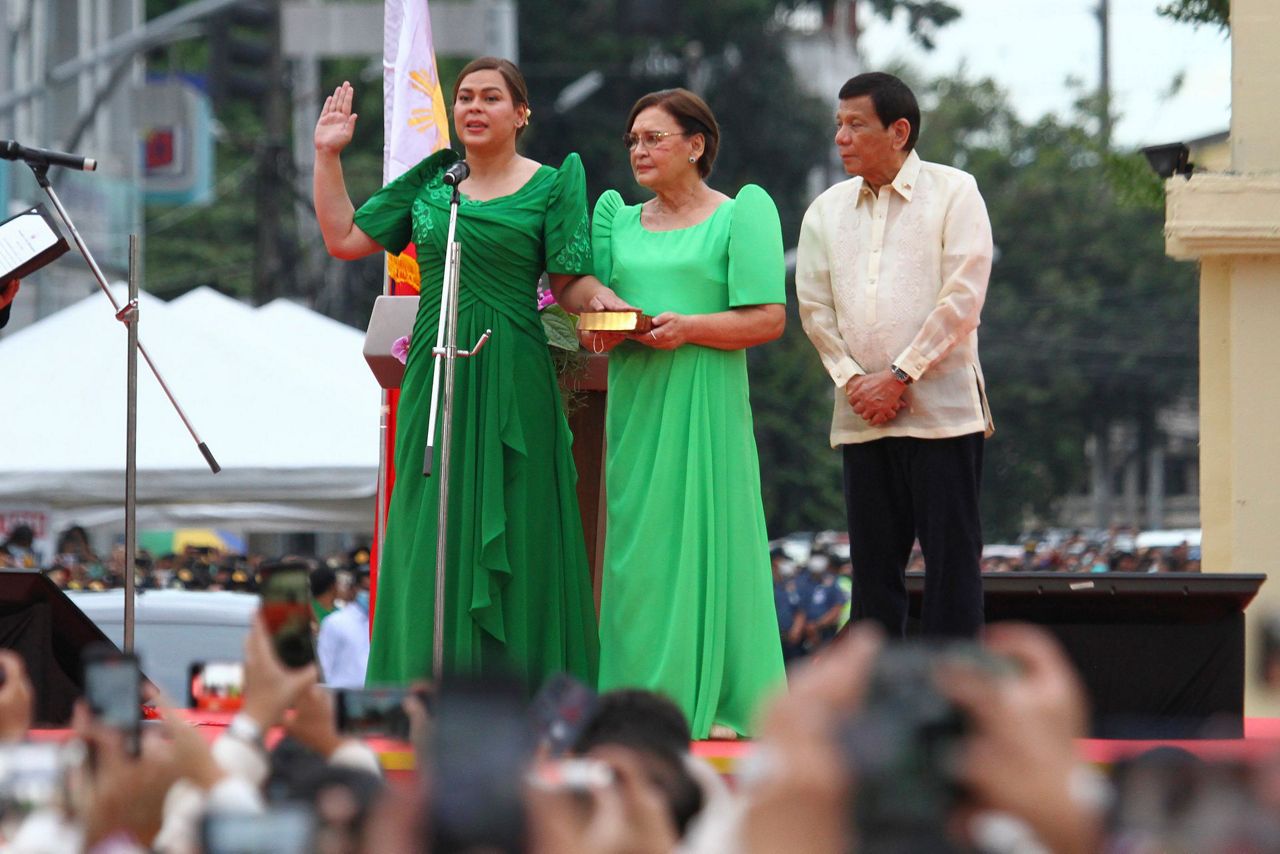 Duterte's daughter takes oath as Philippine vice president