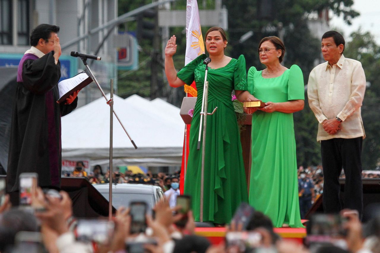 Duterte's daughter takes oath as Philippine vice president