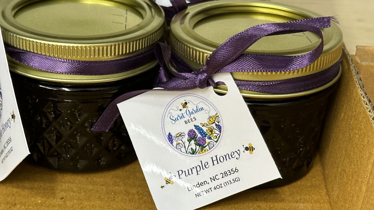 Beehive produces purple honey, only found in N.C.