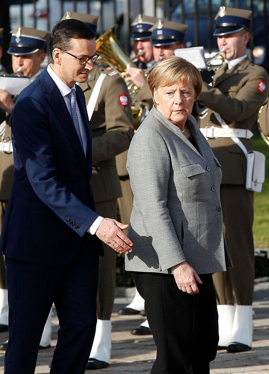 Merkel visiting Poland amid calls for WWII reparations