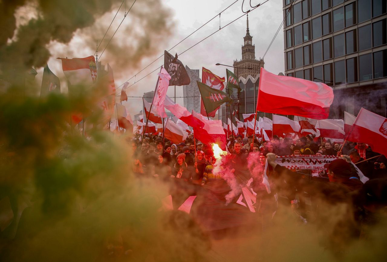 Thousands join nationalist march on Polish Independence Day