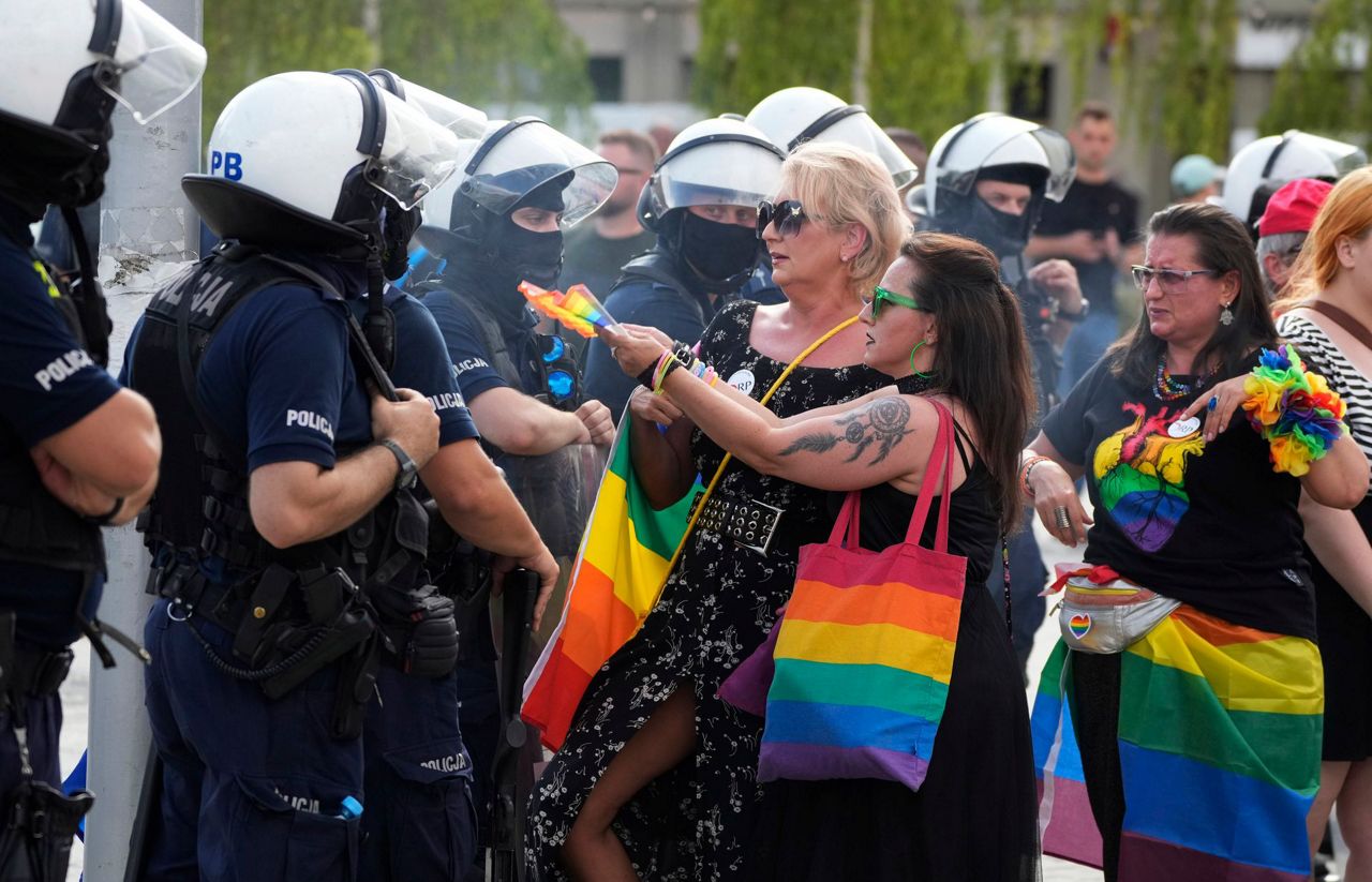 Two LGBT marches held in Poland under heavy police security