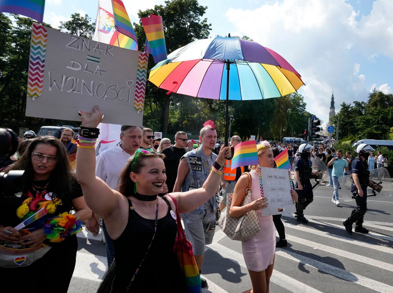 Two LGBT marches held in Poland under heavy police security