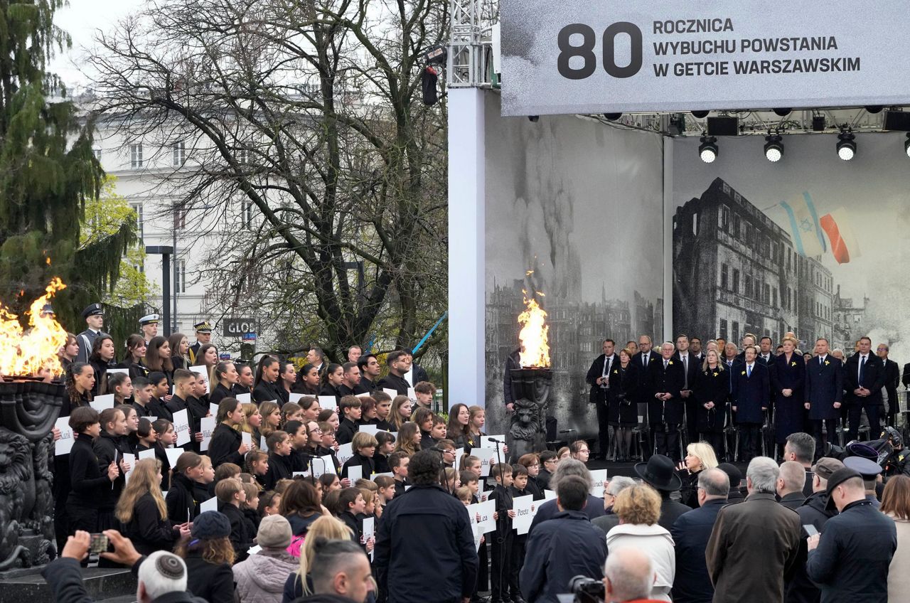 Warsaw Ghetto Uprising commemorated on 80th anniversary