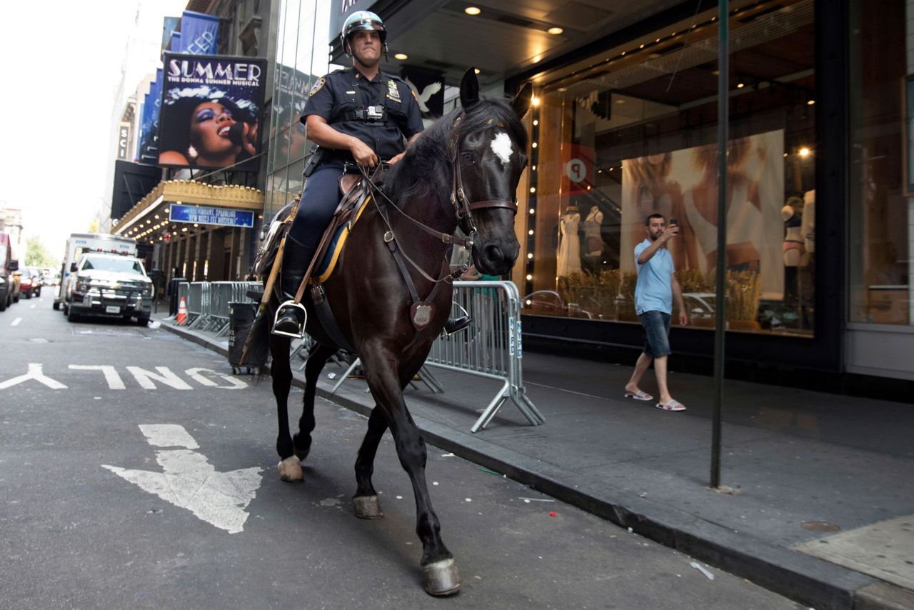 When NYPD horses lose shoes, the blacksmith comes to them