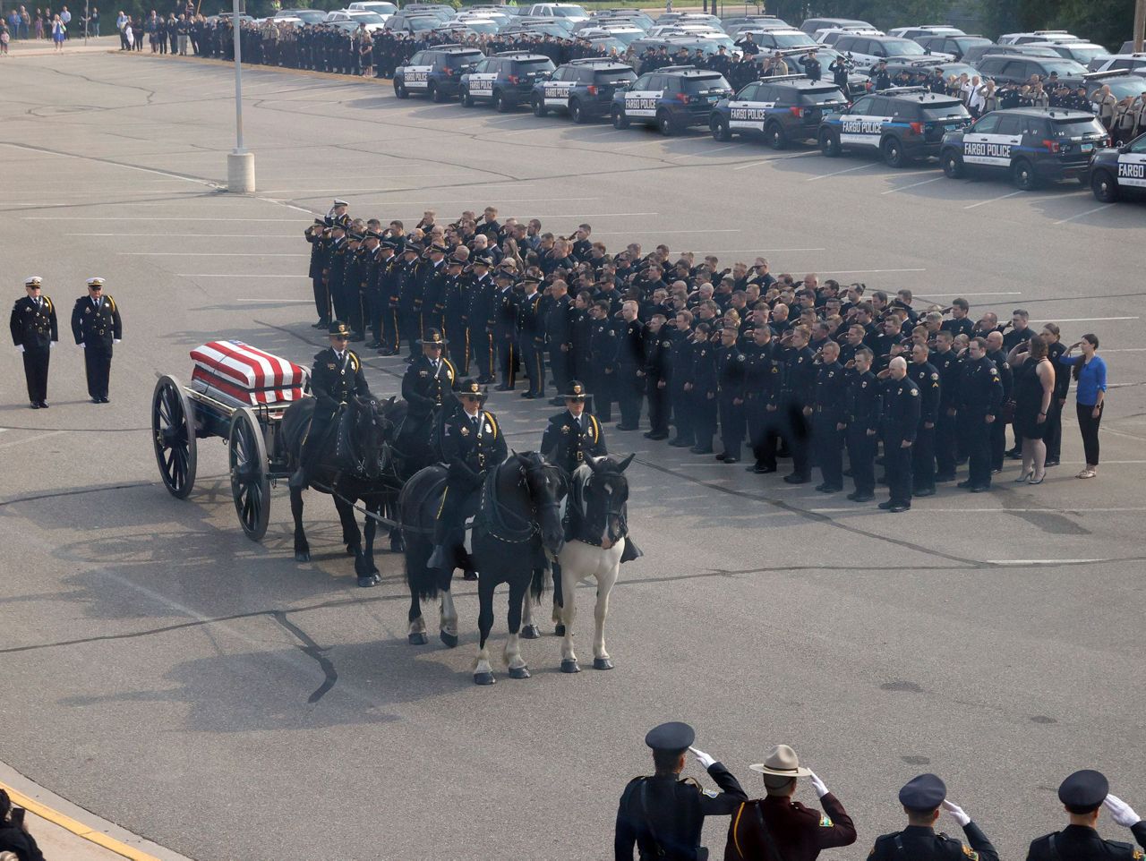 North Dakota officer killed in Fargo ambush is to be laid to rest ...