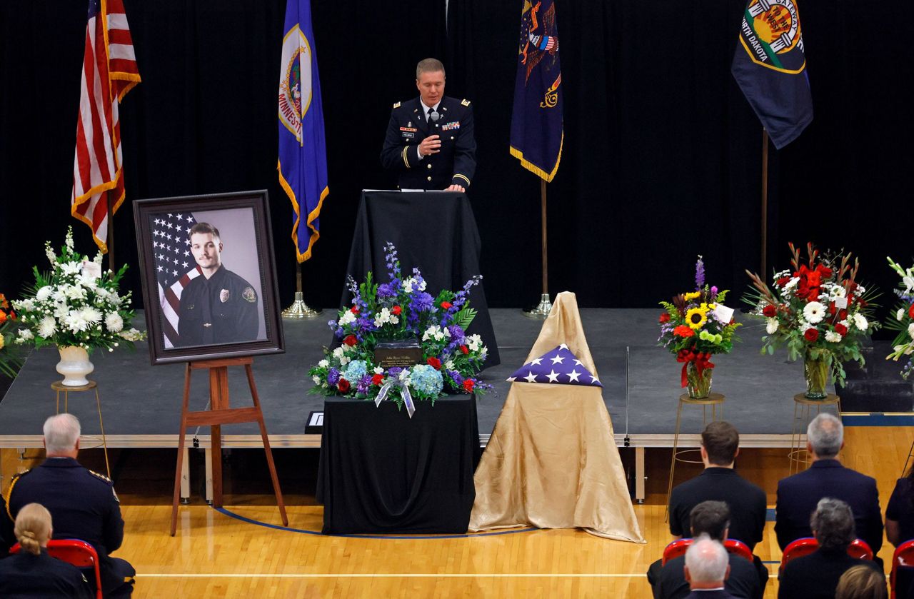 North Dakota officer killed in Fargo ambush is to be laid to rest ...