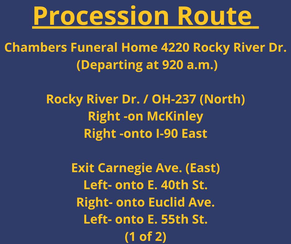 Cleveland police release procession route for fallen officer