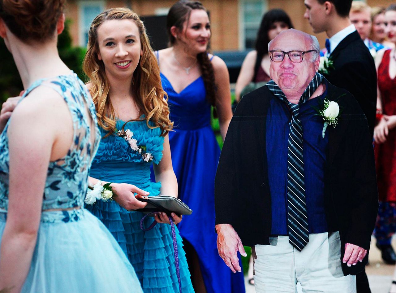 Student takes Danny DeVito cardboard cutout to prom