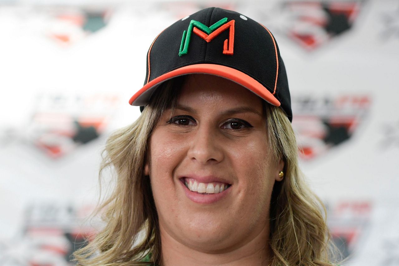 League of her own: woman in Puerto Rico baseball tournament