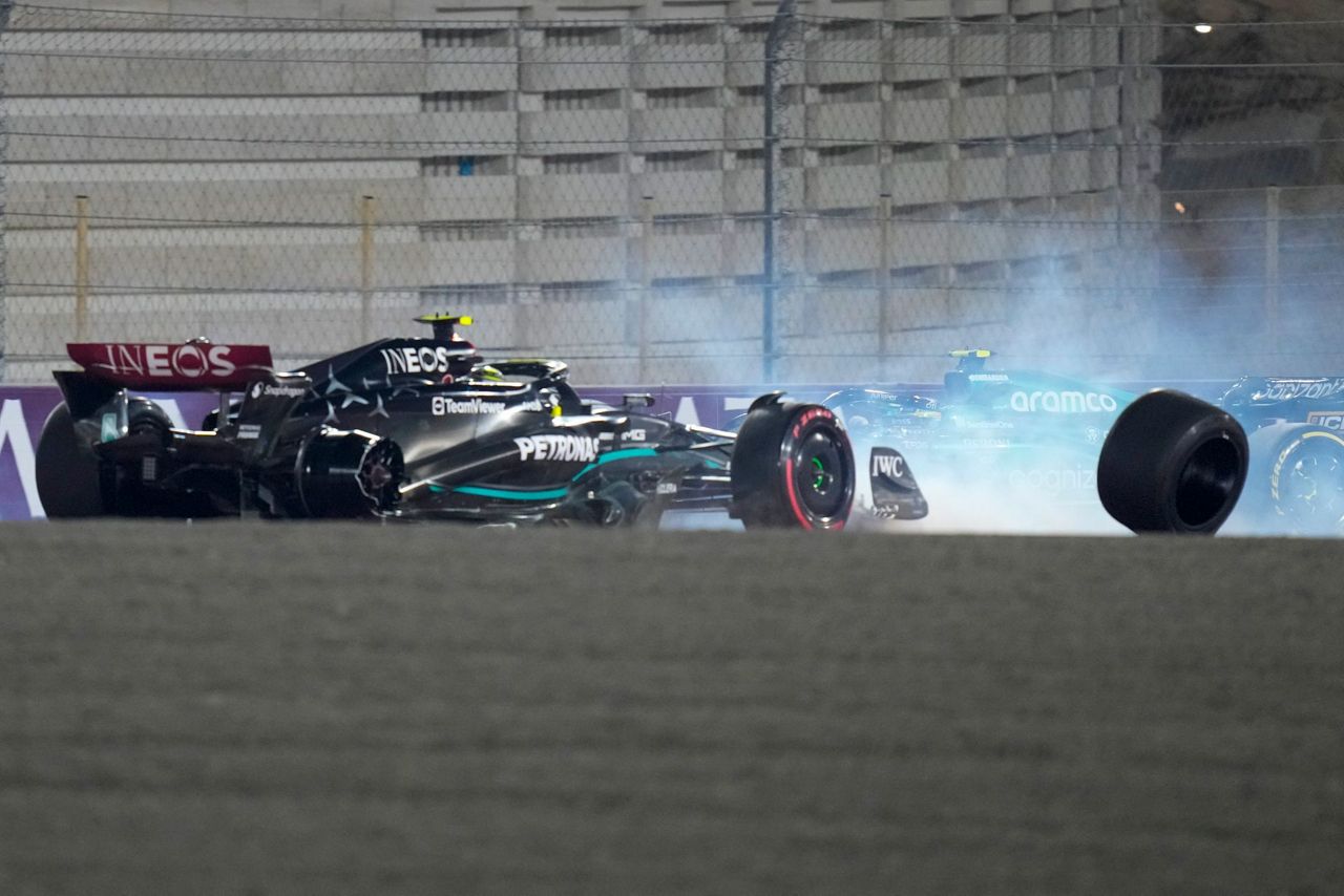 F1 governing body FIA to review Hamilton's actions after crossing track ...