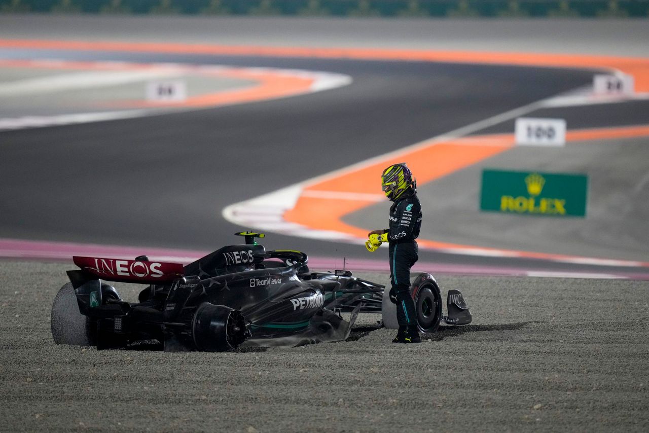 F1 governing body FIA to review Hamilton's actions after crossing track ...