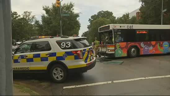 Nine Injured in CAT Bus Crash in Raleigh