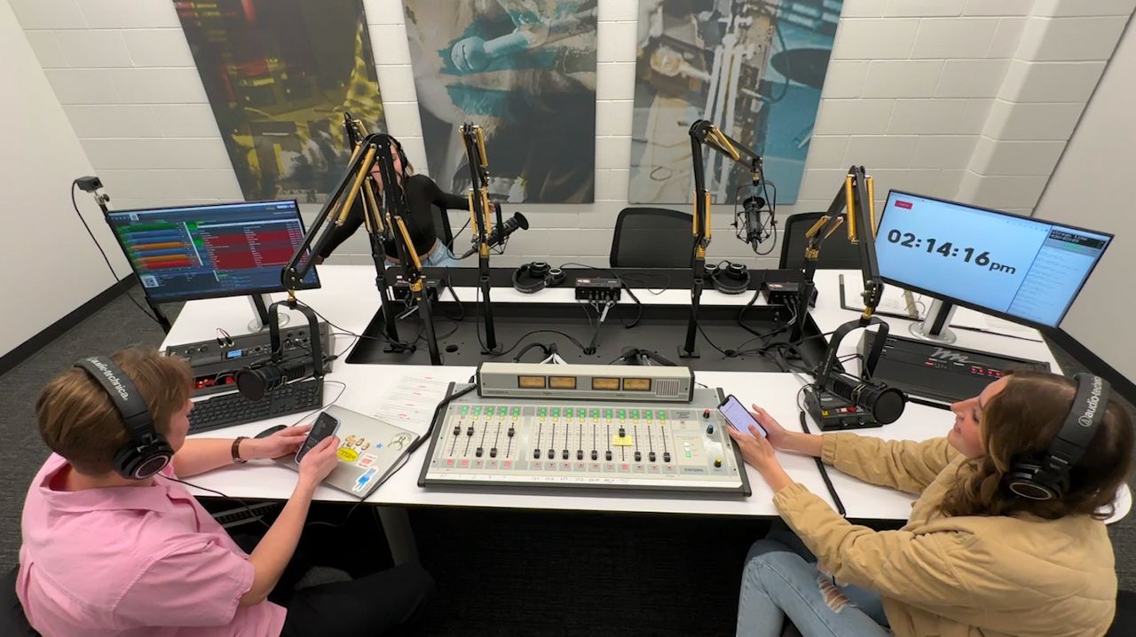 UW-Green Bay students learning on the air at Radio GBX