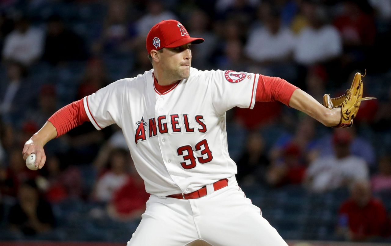 Five Angels pitchers through six hitless innings vs Rangers