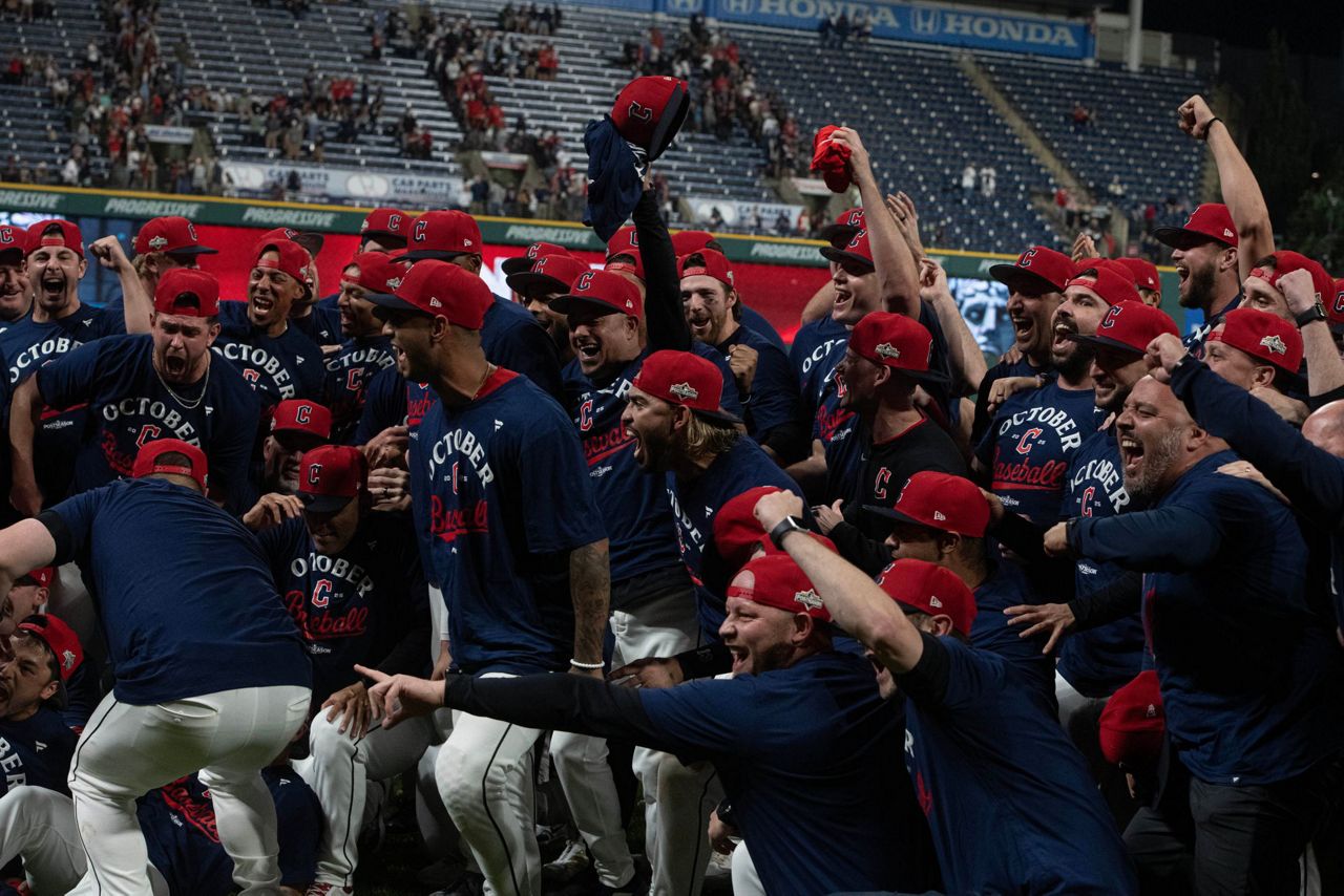 Guardians clinch postseason spot with walk-off hit by pitch, complete ...