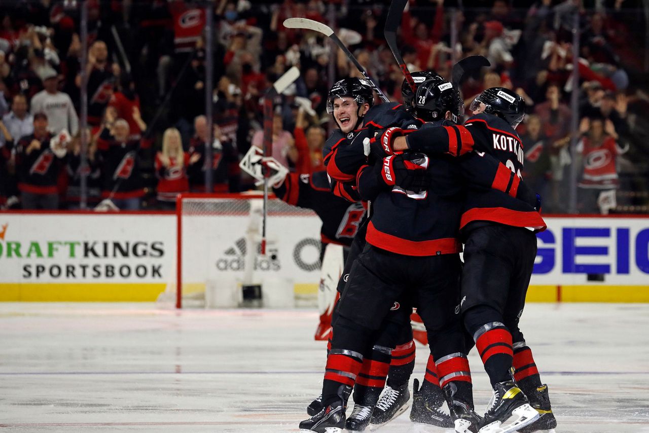 Cole's OT goal lift Hurricanes past Rangers for Game 1 win