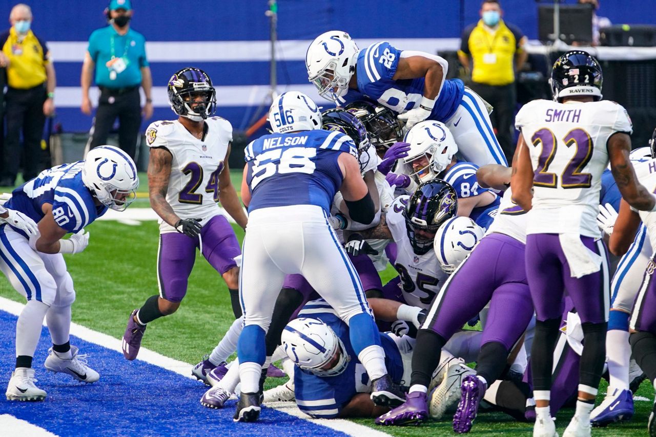 Ravens set NFL record for 20-point games with win in Indy