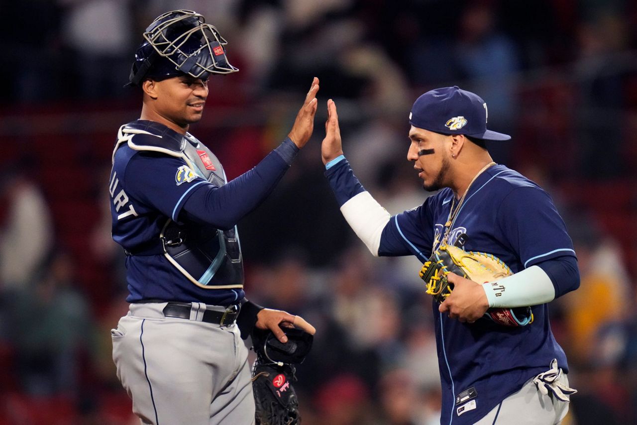 Rays hold oddly timed celebration, 3 days after clinching postseason berth