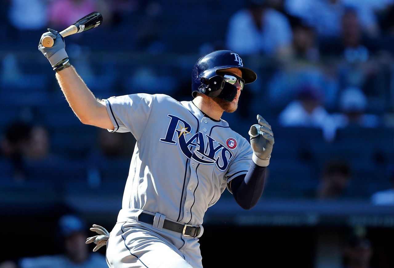 Meadows HR in 11th, Rays top Yanks 2-1, back into 1st place