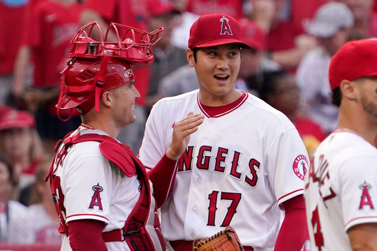 Ohtani carries Angels past Boston, ending LA's 14-game skid