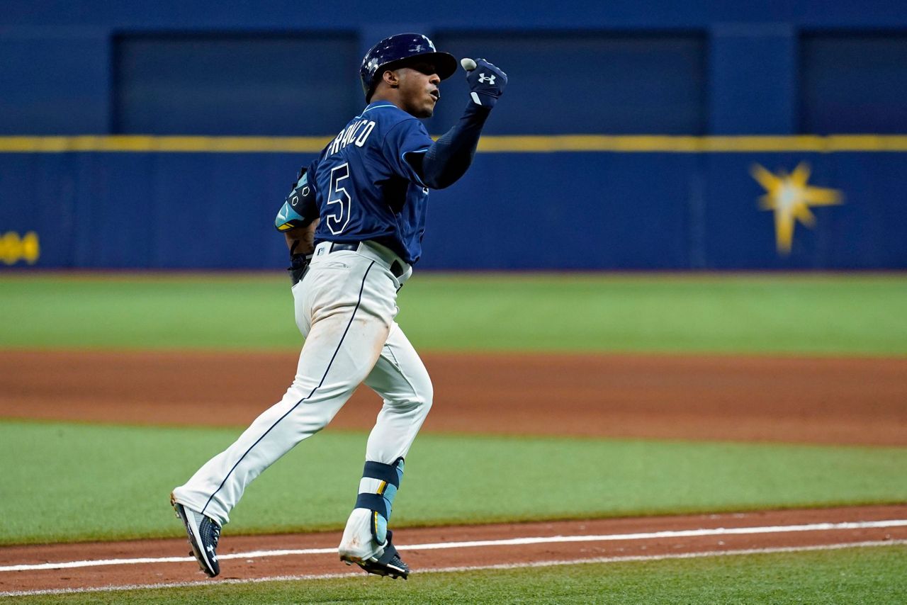 Top minor league prospect Franco joins Rays, starts in debut