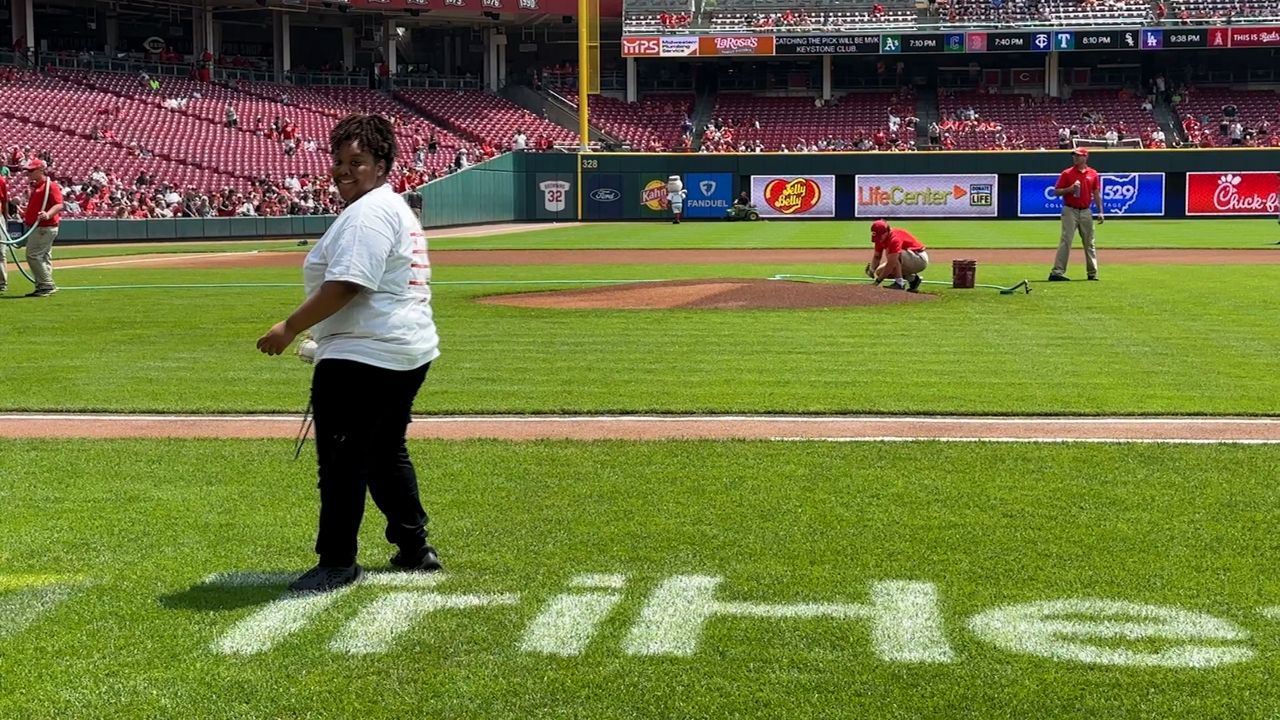 Deserving kids get chance to see Reds, give first pitch