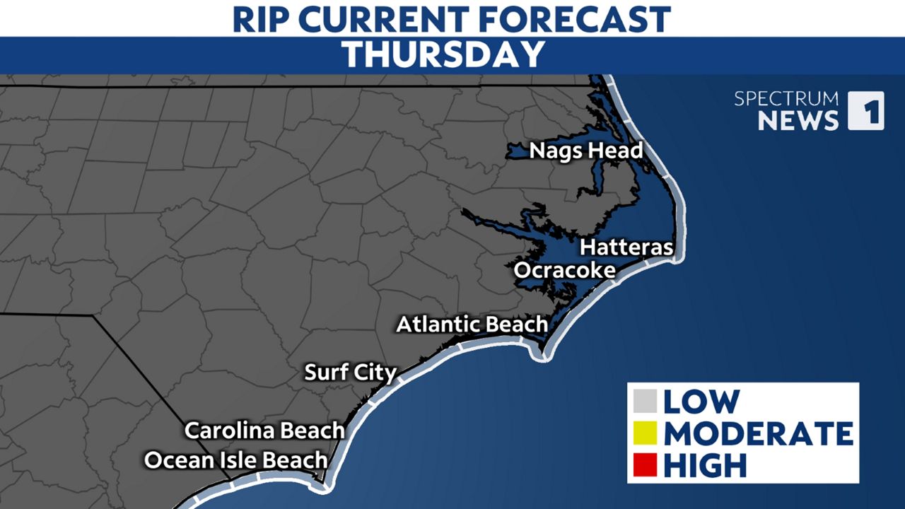 Rip current danger continues at N.C. beaches