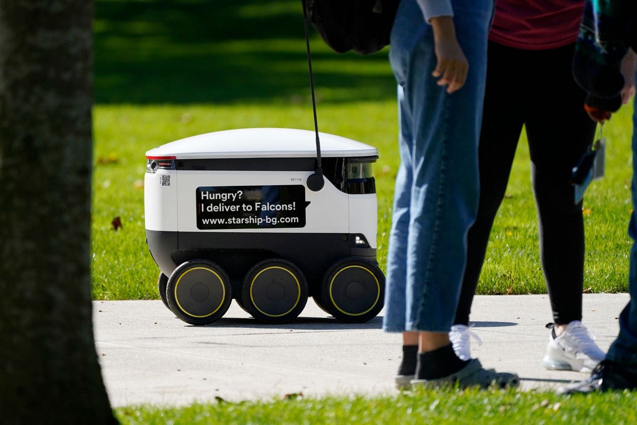 Robots hit the streets as demand for food delivery grows