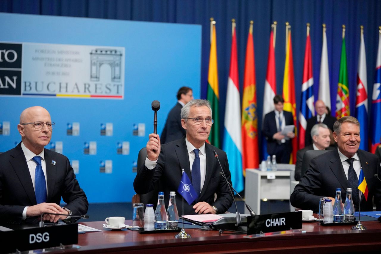NATO ministers meet to drum up more aid, arms for Ukraine