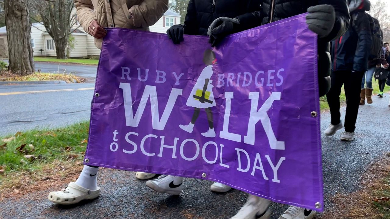 Lee Elementary takes part in Ruby Bridges Walk to School Day