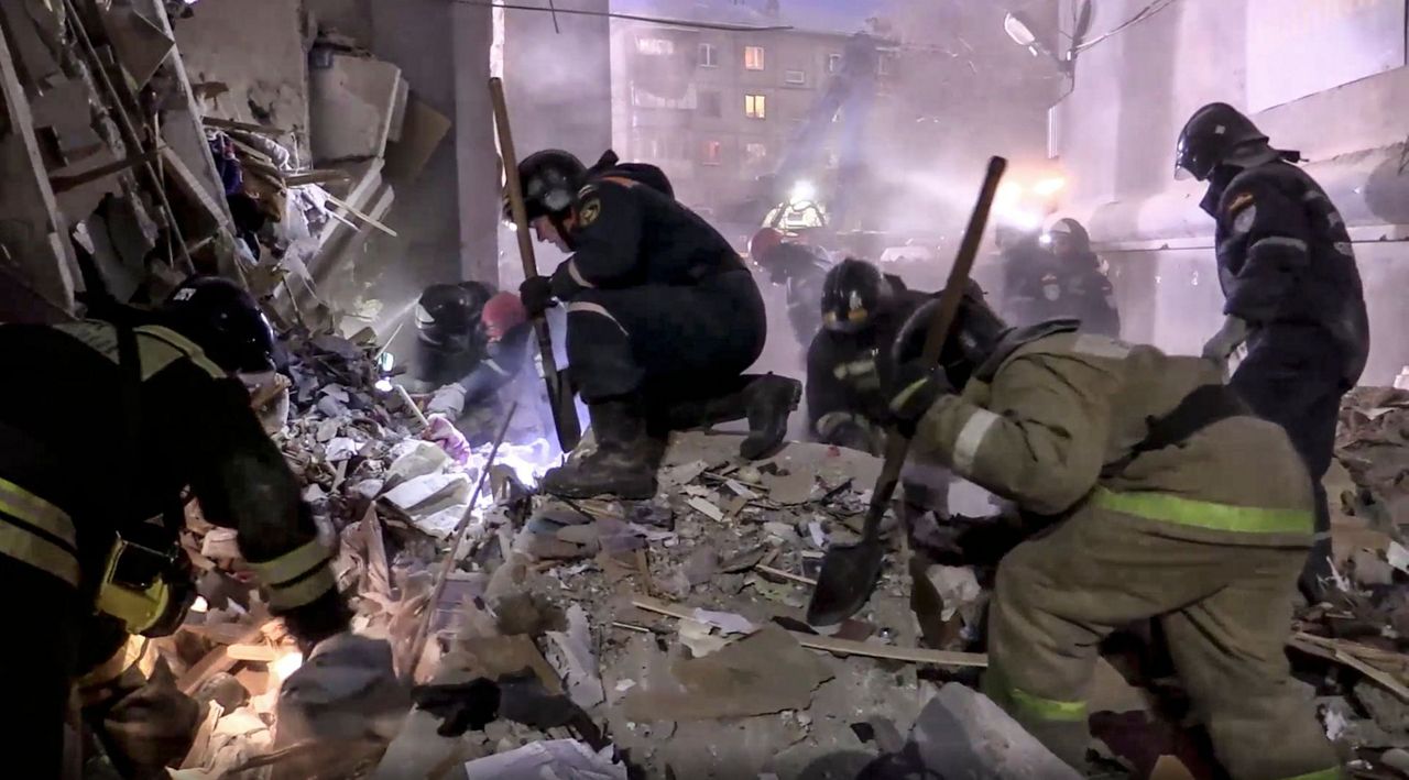 The Latest: Russian apartment collapse death toll hits 21