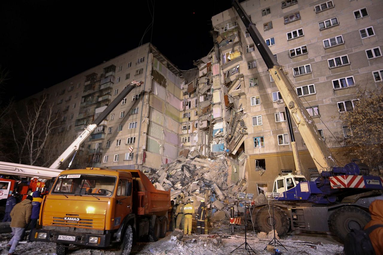 Death toll in Russian apartment blast at 7; many missing