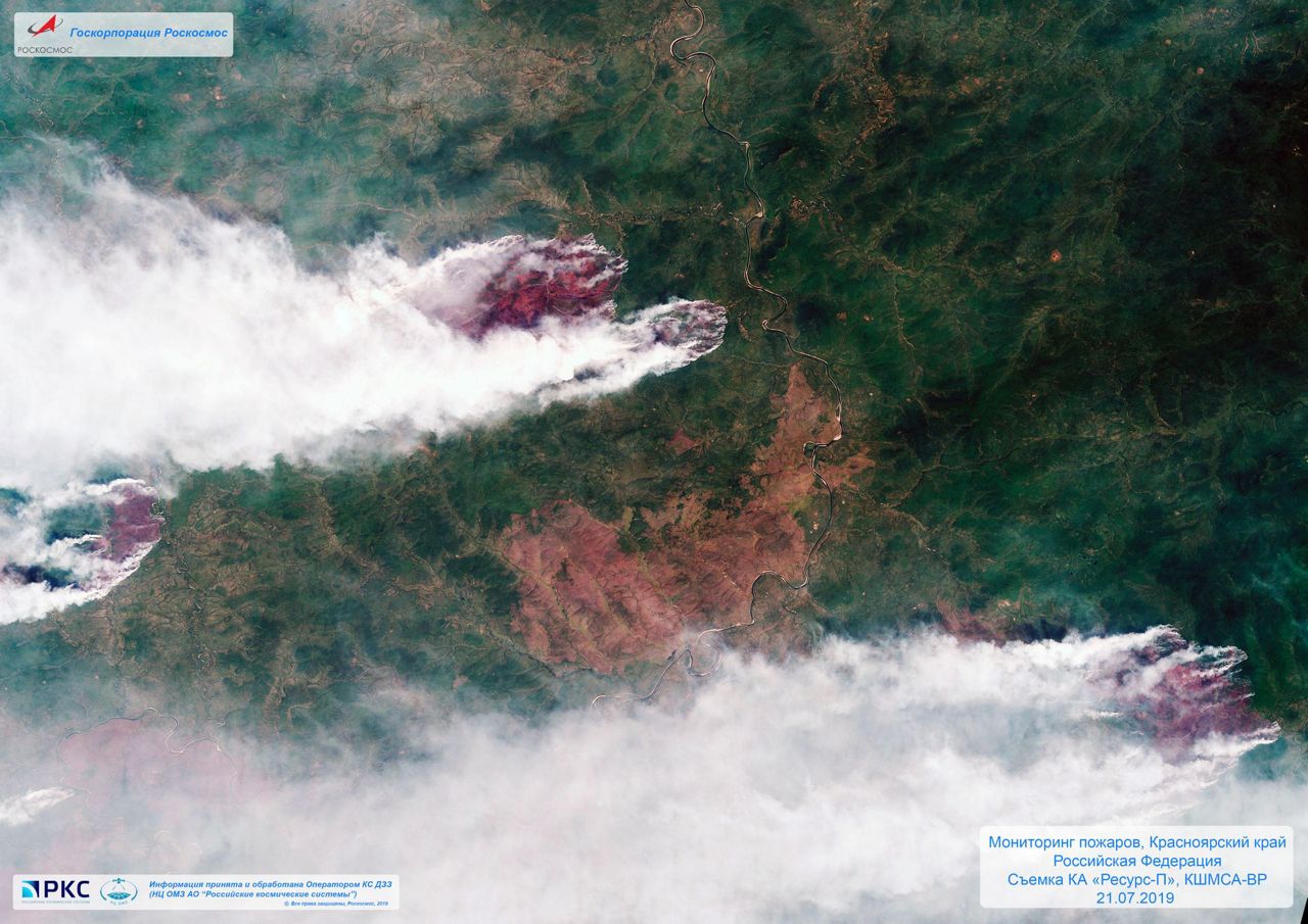Forest fires spread in remote Siberia, Russian Far East