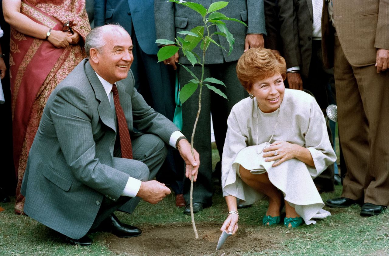 Gorbachev's marriage, like his politics, broke the mold