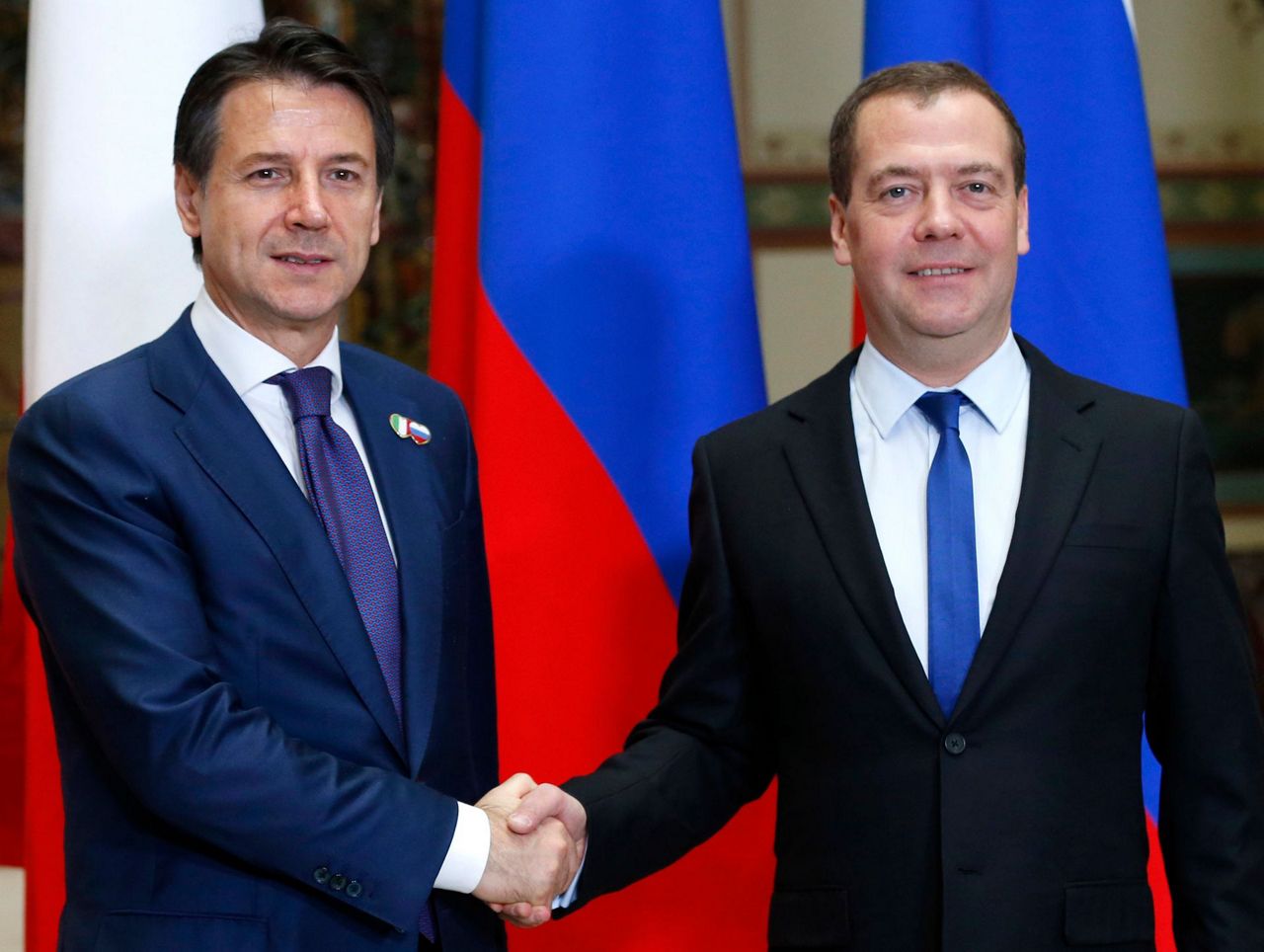 Italy's prime minister in Russia for talks focusing on trade