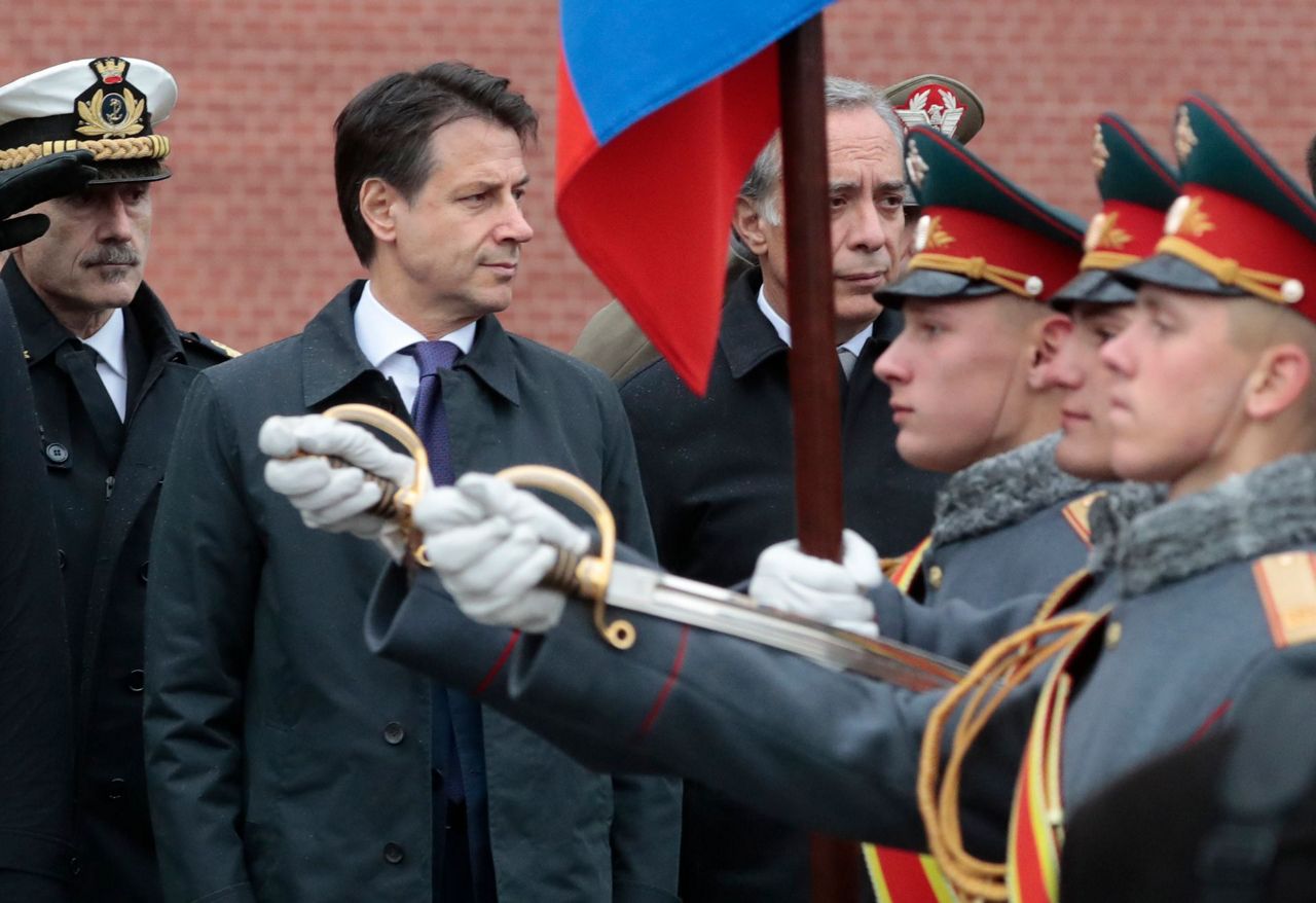 Italy's prime minister in Russia for talks focusing on trade
