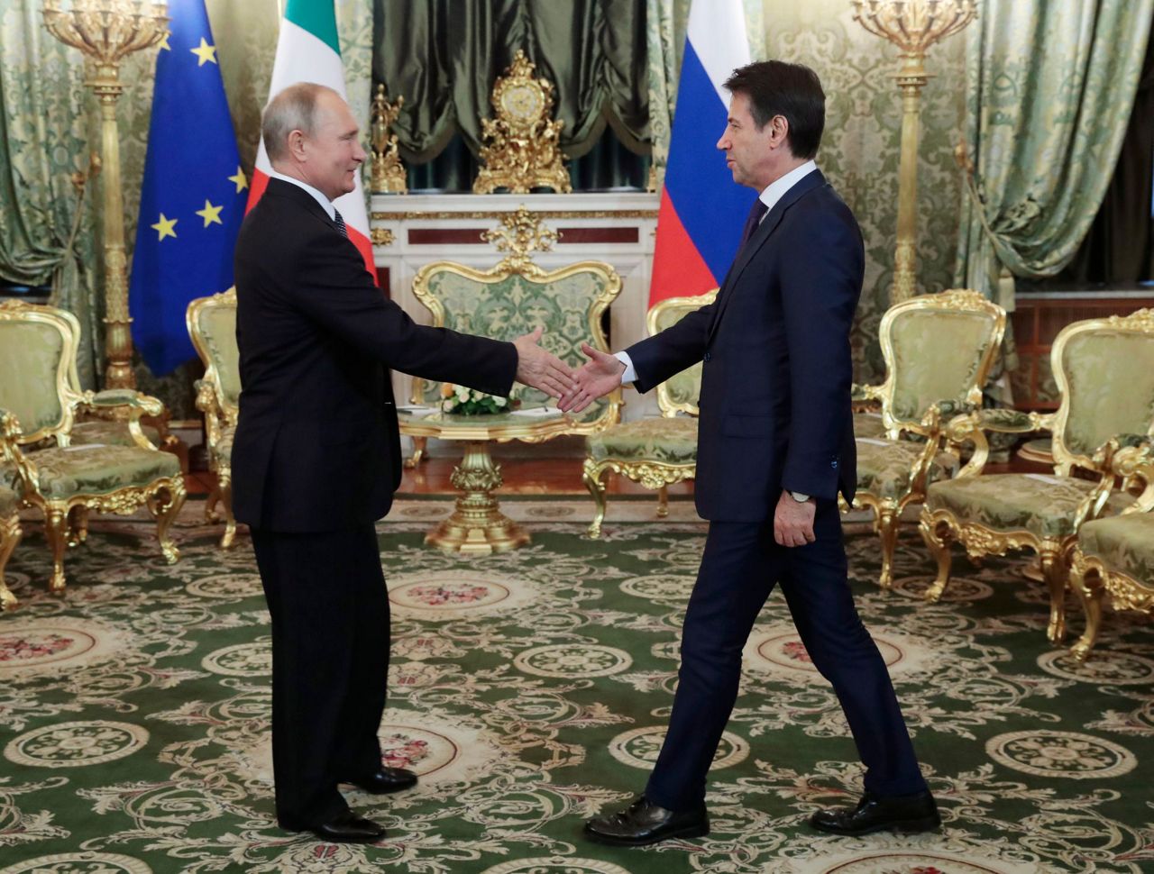 Italy's prime minister in Russia for talks focusing on trade