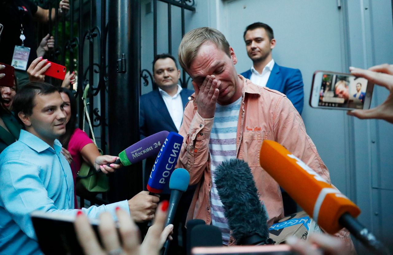 The Latest: Drug charges against Russian journalist dropped